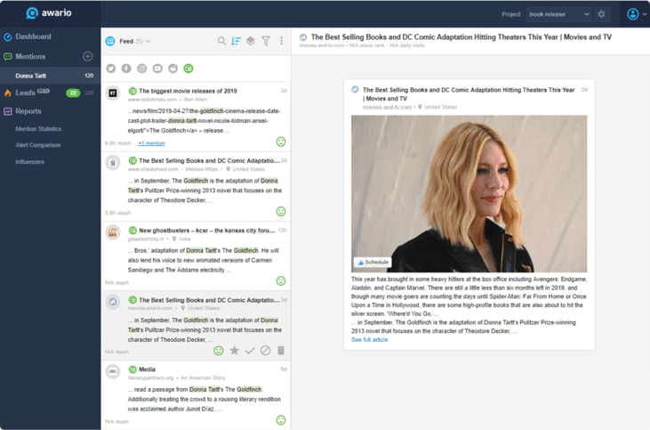 News monitoring & social media listening tool | Awario