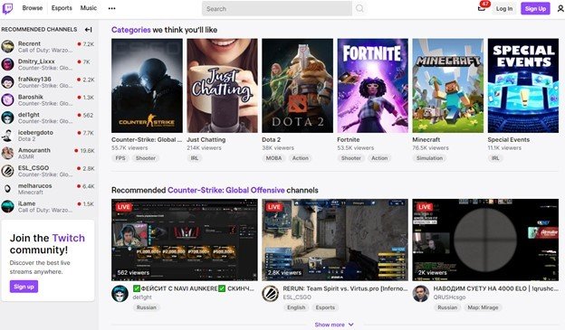 Twitch vs Youtube Gaming. Comparison of top streaming platforms