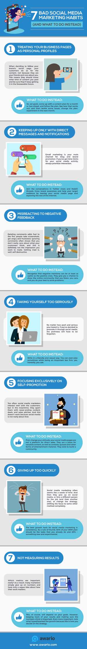 7 bad social media marketing habits (and what to do instead)