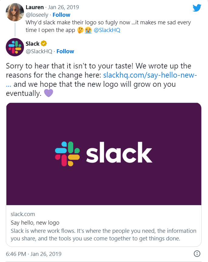 Twitter's reaction to Slack's new logo (and what it means)
