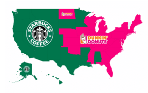 Starbucks vs. Dunkin' Donuts: Who wins on social media?