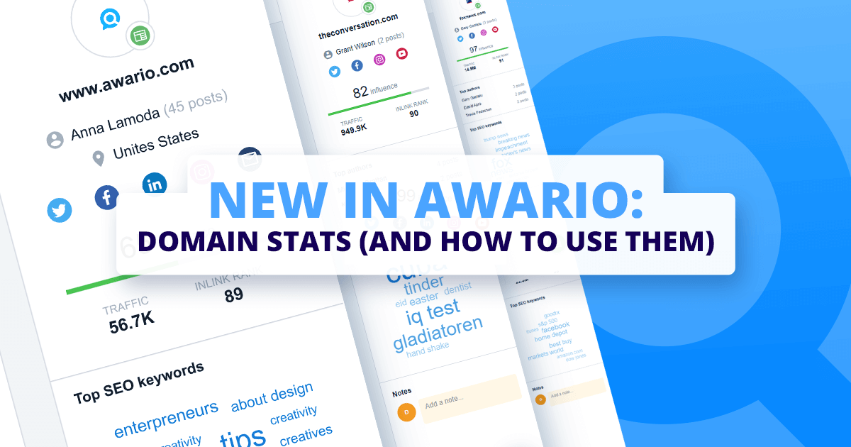 New in Awario: Domain stats (and how to use them)